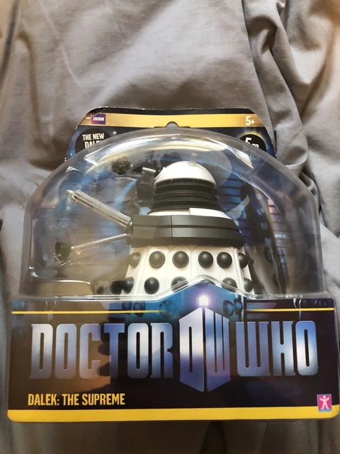 DOCTOR WHO DALEK Supreme 5” Action Figure Paradigm White 2010 Character ...