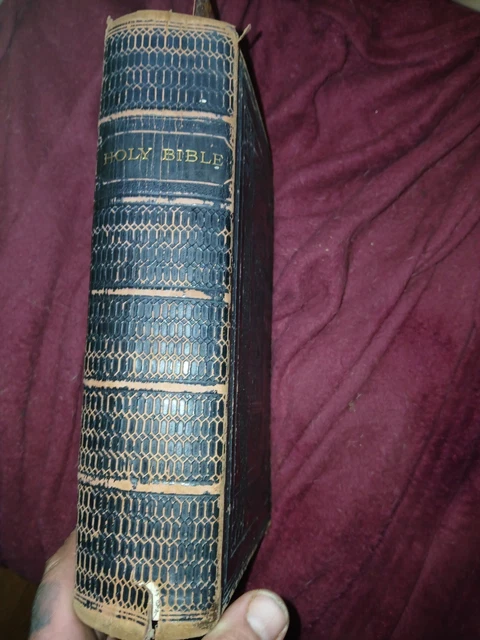 VINTAGE ANTIQUE HOLY Bible: old and new testament. £21.52 - PicClick UK