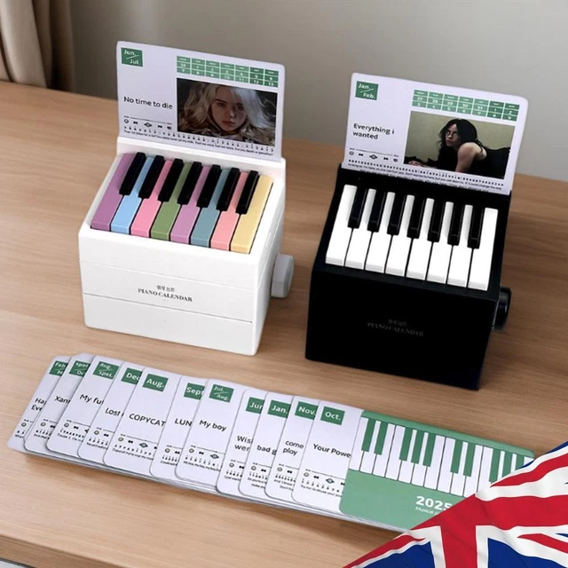 PIANO CALENDAR 2025 Mini Piano Calendar Playable with 27 Music Calendar ...