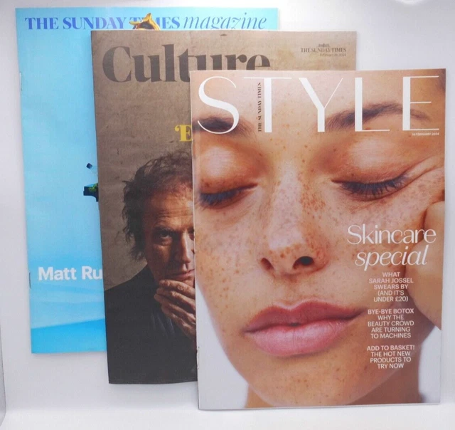 SUNDAY TIMES SUPPLEMENTS 18th Feb 2024 Matt Rudd, Ray Davies, Sarah ...