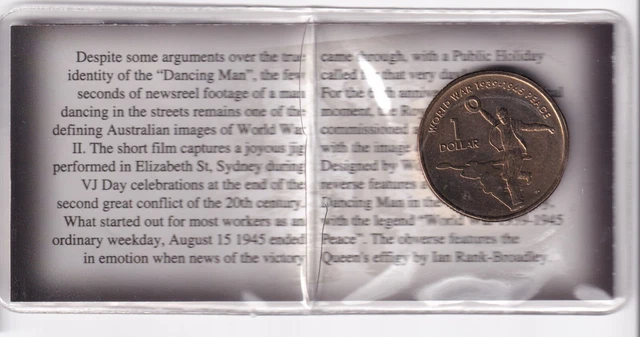 AUSTRALIA: 2005 $1 End Of Wwi Dancing Man Unc Coin In Flip . EUR 6,03 ...