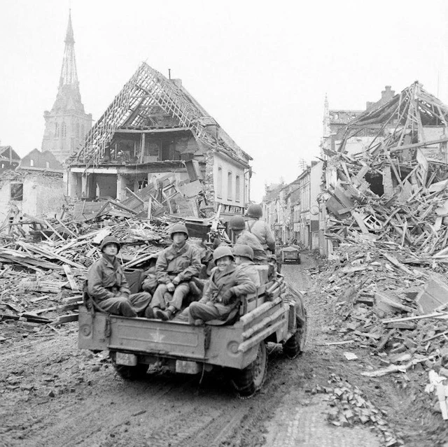 WW2 WWII PHOTO World War Two / US Army 5th Armored Division Germany ...