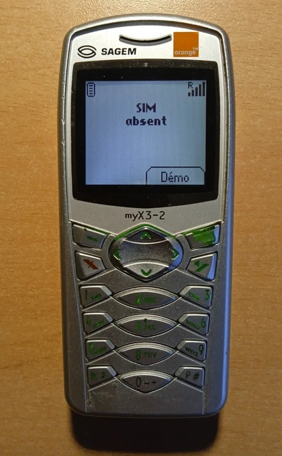 TÉLÉPHONE MOBILE SAGEM myX3-2 ORANGE Sans Chargeur ! EUR 20,00 ...