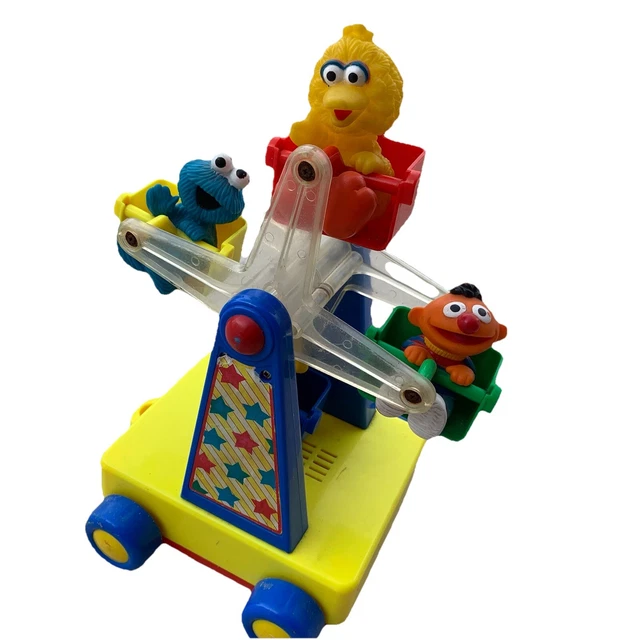 SESAME STREET COLLECTABLE rare toy kids ferris wheel learning bert ...