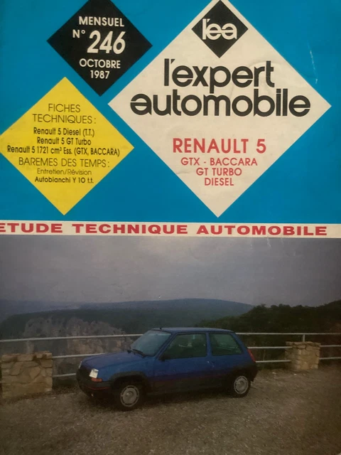 REVUE TECHNIQUE RENAULT Super 5 Diesel - GTX et GT Turbo et Baccara EUR ...
