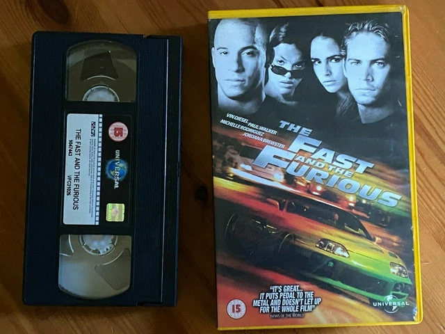 THE FAST AND The Furious Vin Diesel, Paul Walker VHS Video BIG CASE £11 ...