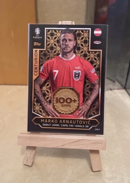 CENTURION RELIC MARKO Arnautovic Austria Match Attax EURO 2024 Football ...