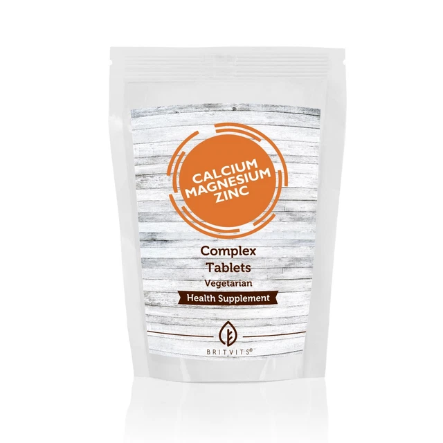 CALCIUM MAGNESIUM ZINC 30 Tablets Essential MineralsDaily Supplement £2 ...