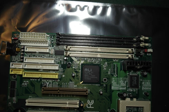 SUPER SOCKET 7 AT motherboard AGP PCI ISA ALI 5 1542 FOR PARTS OR ...