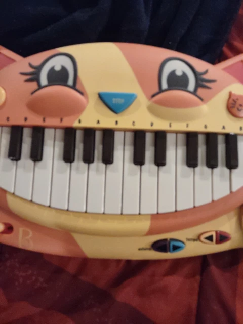 MY B.TOYS MEOWSIC Singing Orange Cat Piano Keyboard w/ Microphone ...