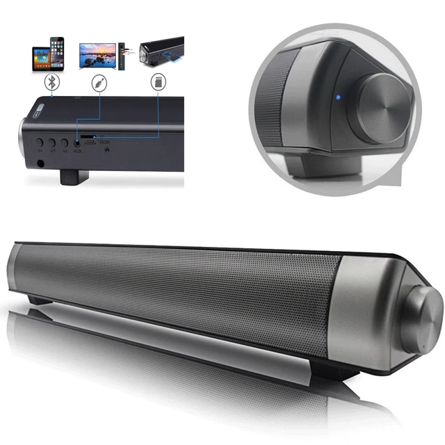 BLUETOOTH SOUND BAR TV Split Soundbar Wired Wireless Home Theater ...