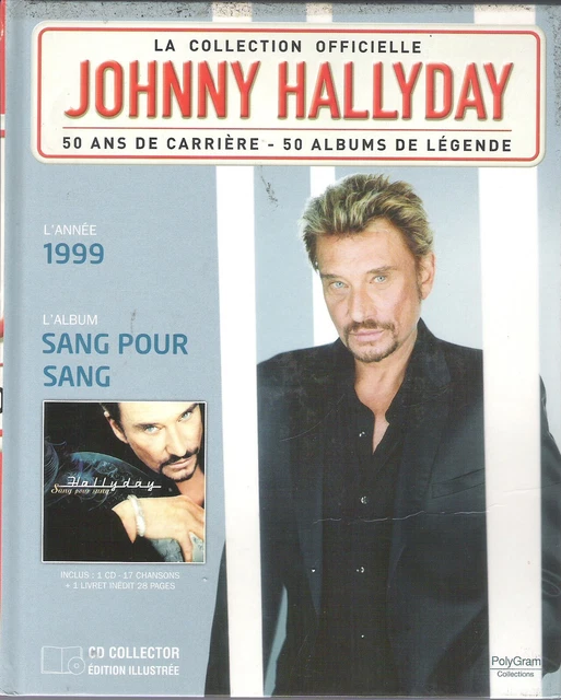 LIVRET + CD La collection officielle "Johnny Hallyday" Sang pour sang ...