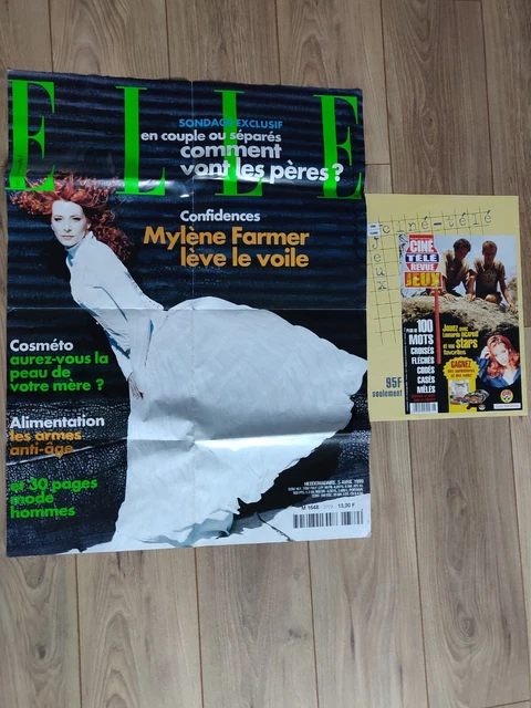 LOT MYLÈNE FARMER Affiches PROMO Elle + Ciné télé revue EUR 35,00 - PicClick FR