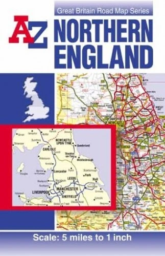 NORTHERN ENGLAND ROAD Map, Geographers' A-Z Map Company £7.49 - PicClick UK