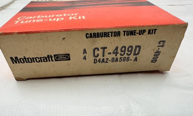 NOS FORD MOTORCRAFT Carburetor Tune Up Kit CT-499D Carb New Old Stock ...