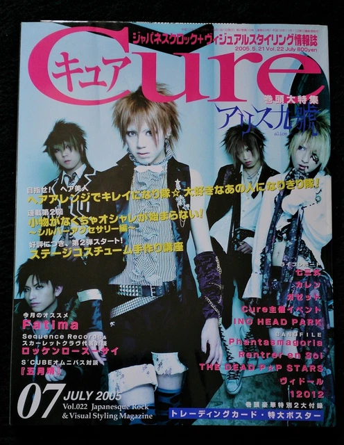 CURE VOL.22 JULY 2005 Japanese Visual Kei Magazine ALICE NINE + Poster, Vidoll EUR 14,99 ...