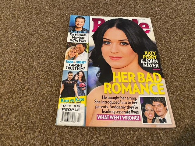 PEOPLE MAGAZINE 1/4/2013 Katy Perry John Mayer Tiger & Lindsey Woods ...