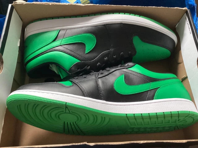 NIKE MEN AIR Jordan Jumpman 1 Low Flyease Shoes Black Green UK14 US15 ...