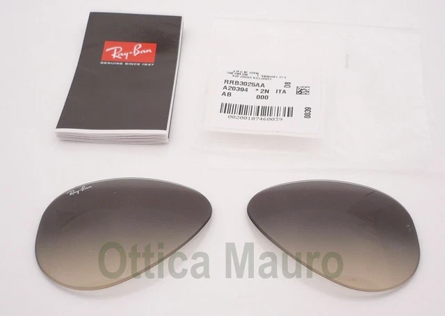 RAY BAN 3025 Gradué Gris Original Remplacement / Fumée Nuancé Rechange ...
