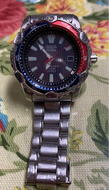 CITIZEN OXY ECO Drive Air Diver's 200M Antimag.4800 étanche ST. acier B5424 EUR 98,92 - PicClick FR