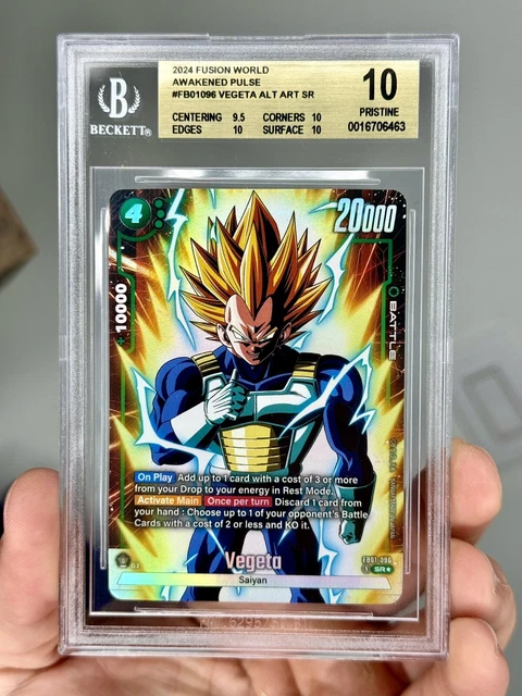 DRAGON BALL FUSION World Super Vegeta FB01-096 SR Alt Art BGS 10 EUR 18,83 - PicClick FR