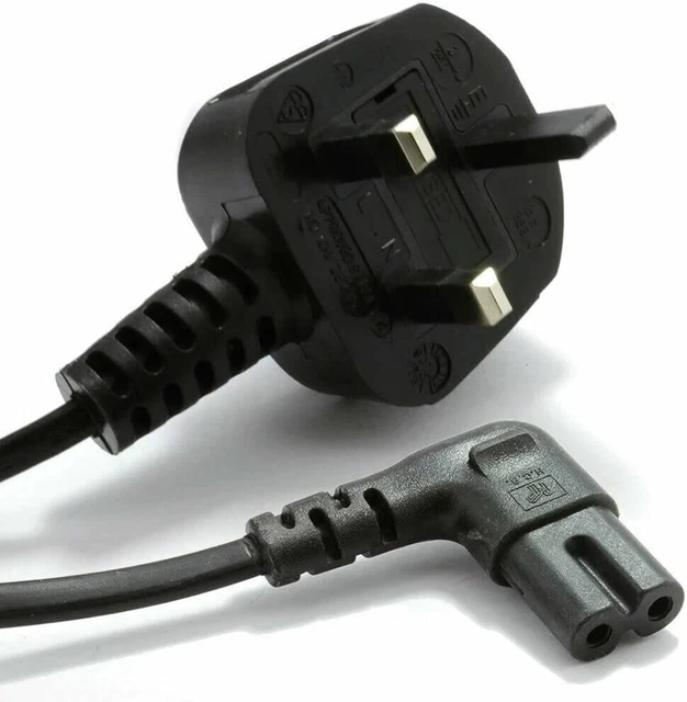 MR. GADGET'S SOLUTIONS® Right Angle Figure Fig of 8 IEC C7 Mains Power ...
