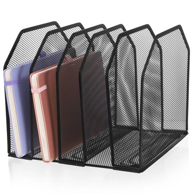 PAPER ORGANIZER DOCUMENT Holder Desktop File Storage Office Rack $44.55 ...