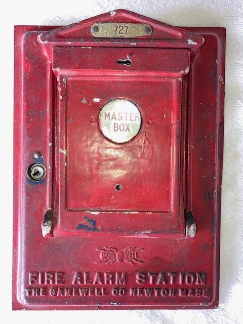 GAMEWELL FIRE ALARM Station Call Box Door MASTER BOX in Original Glass ...