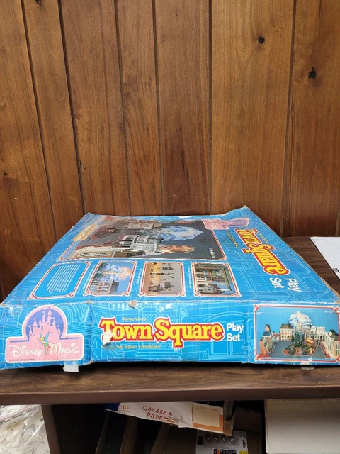 DISNEY VINTAGE WALT Disney World Town Square Playset 1988 OPEN BOX NEW ...