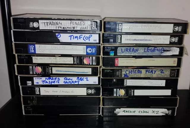 18 X Reusable VHS tapes. Various TV Content From 90s Onwards . Free ...