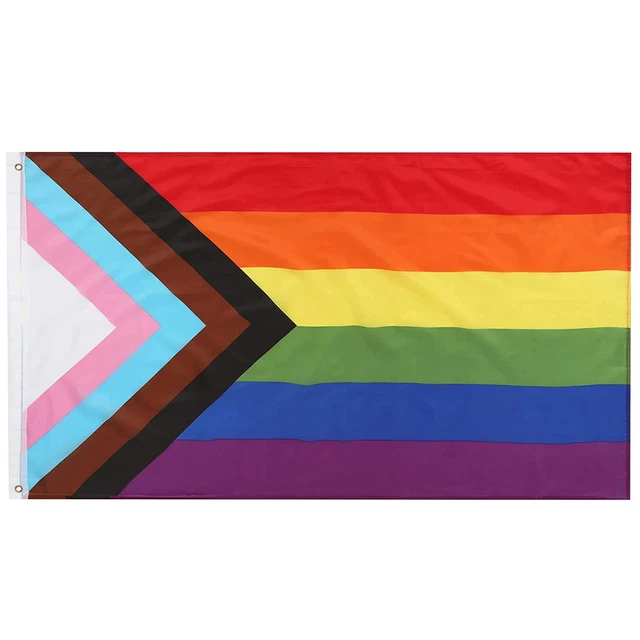 TRIXES PROGRESS RAINBOW Flag – LGBTQ+ Pride Flags – Outdoor and Indoor Decoratio EUR 8,46 ...