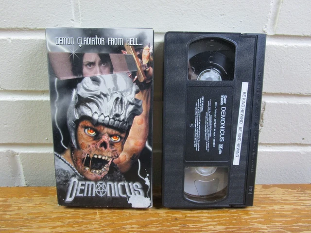 DEMONICUS VHS TAPE Y2K Horror Movie R 2001 Full Moon Demon Slasher ...