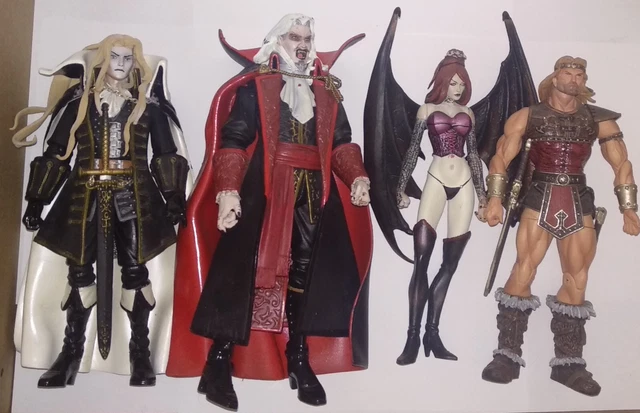 RARE LOOSE NECA Castlevania Alucard,DRACULA, Succubus, Belmont complete ...