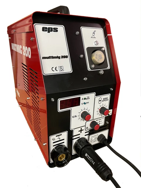INVERTER SALDATRICE MIG Multiprocesso professionale 200Amp 30% MADE IN ...
