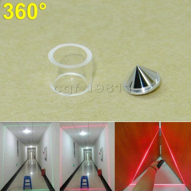 360 DEGREE LASER Reflecting Cone Lens For Laser Line Circle / Laser ...
