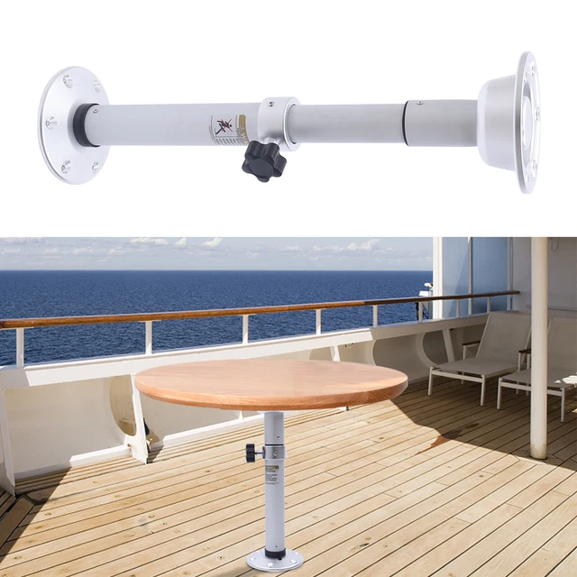 RV BOAT DETACHABLE Pedestal Table Base Adjustable Table Pedestal Stand ...