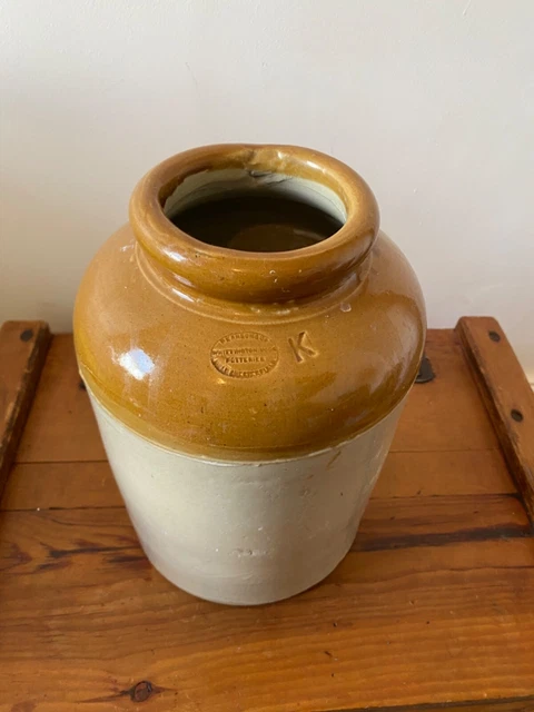 LARGE PEARSONS CHESTERFIELD Whittington Wood Potteries Stoneware Flagon ...