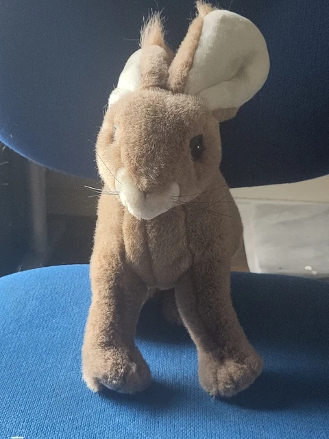 VINTAGE NUBEE BUNNY Rabbit Soft Plush Toy Rare boned ears and front ...