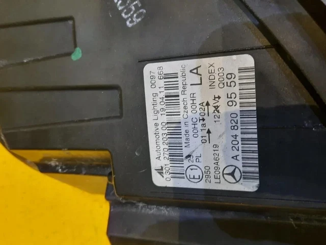 FRONTSCHEINWERFER MERCEDES W204 A2048209559 Halogen Links Scheinwerfer ...