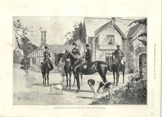 1894 FUTURE KINGS Prince Of Wales Duke Of York Sandringham Holland ...