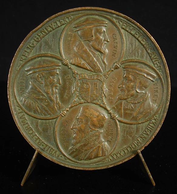 MEDAL 1835 GENEVE Switzerland 300e Anniversary Réformation Sc Bovy ...