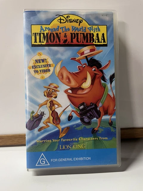 AROUND THE WORLD with Timon and Pumbaa VHS Disney $15.99 - PicClick AU