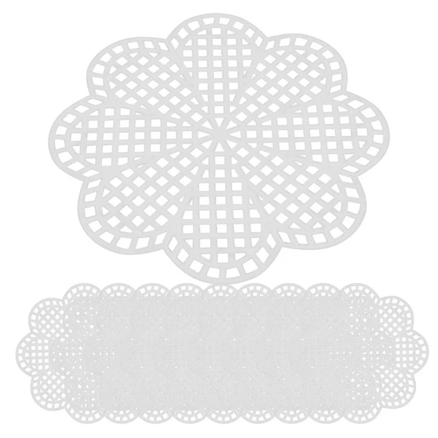 10 PCS CRAFT Mesh Sheet Netting Material for Crafts Plastic Grid Yarn ...