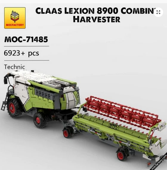 MOC-71485 TEILESET | CLAAS LEXION 8900 Mähdrescher RC | 6.928 Teile ...