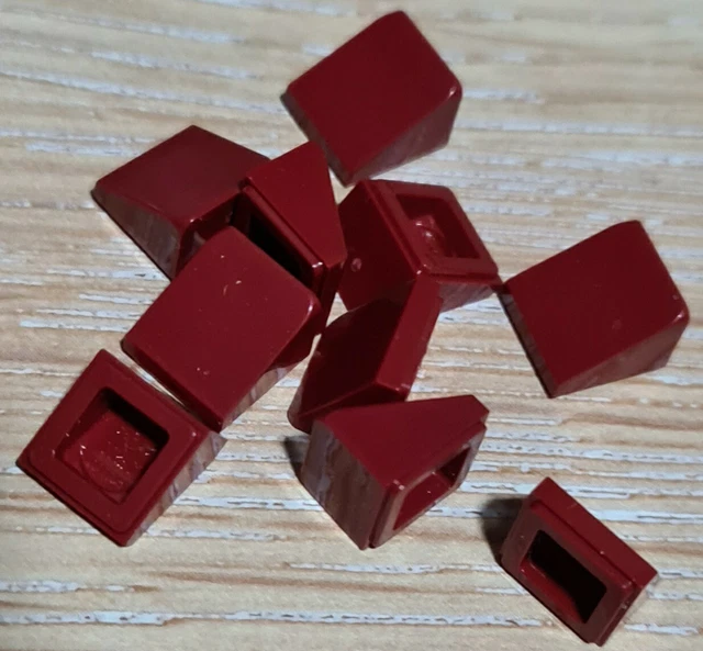 10 X GENUINE LEGO dark red cheese / wedge (1x1) * part 4504380 * £2.97 ...