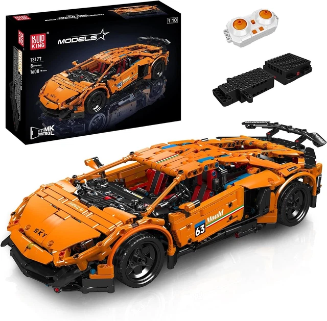 MOULD KING 13177 Super Sports Car Building Blocks Kit, 1:10 Car Model ...