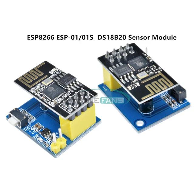 Esp8266 Esp 01 01s Wifi Wireless Transceiver Ds18b20 Temperature Sensor