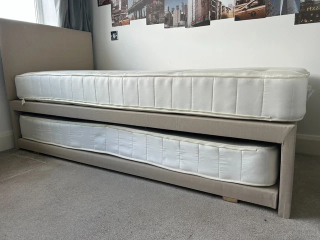 SINGLE BED WITH pull out trundle and two mattresses from John Lewis £42 ...