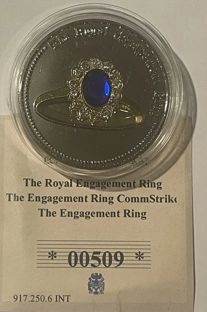 QUEEN ELIZABETH II Coronation Regalia Engagement Ring Proof ...