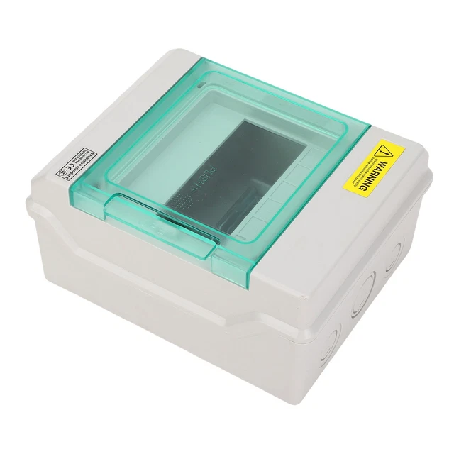6 WAY DISTRIBUTION Box IP66 DIN Rail Circuit Breaker Enclosure Power ...